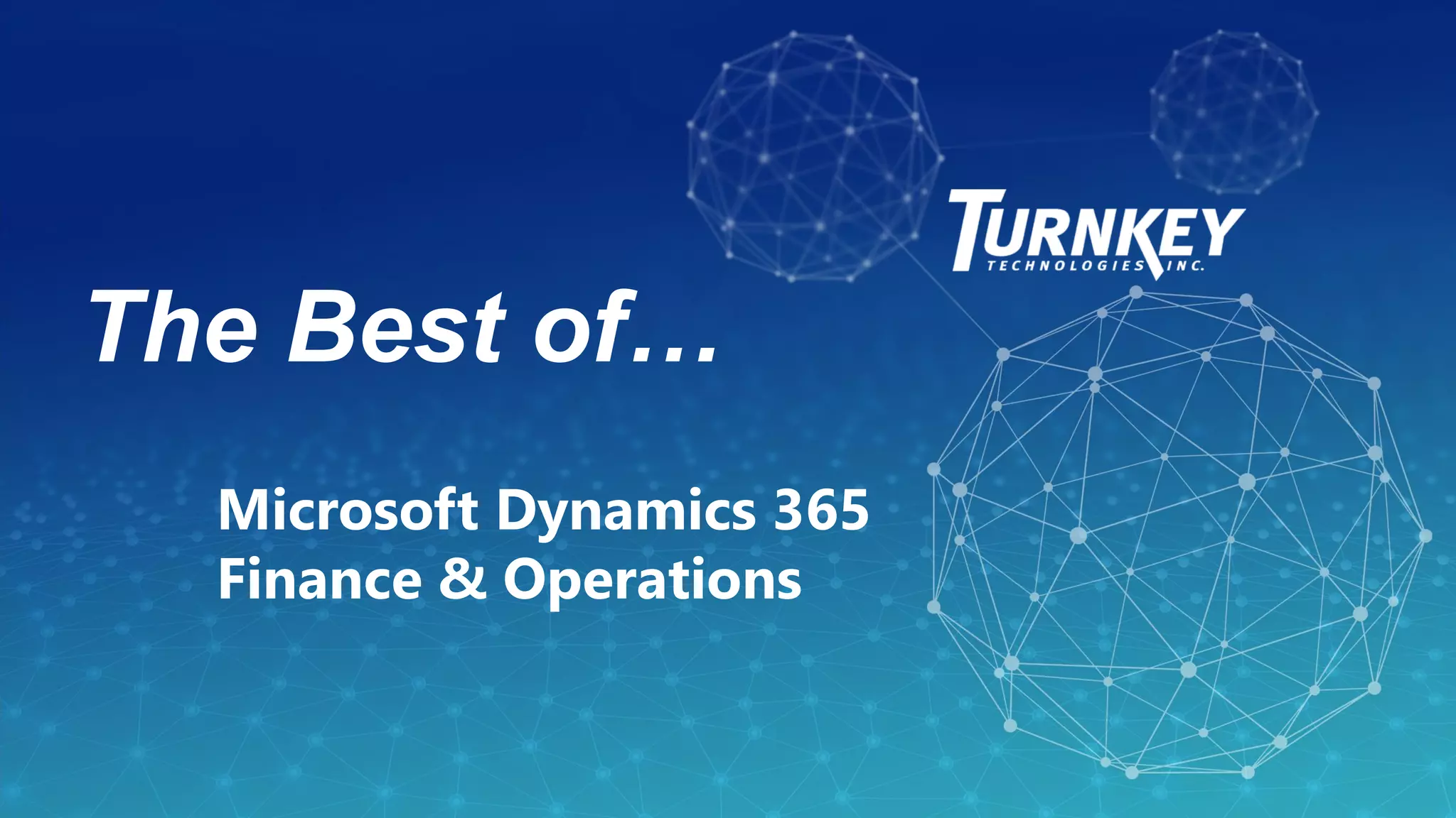 Microsoft Dynamics 365 Finance and Operations Overview | PDF