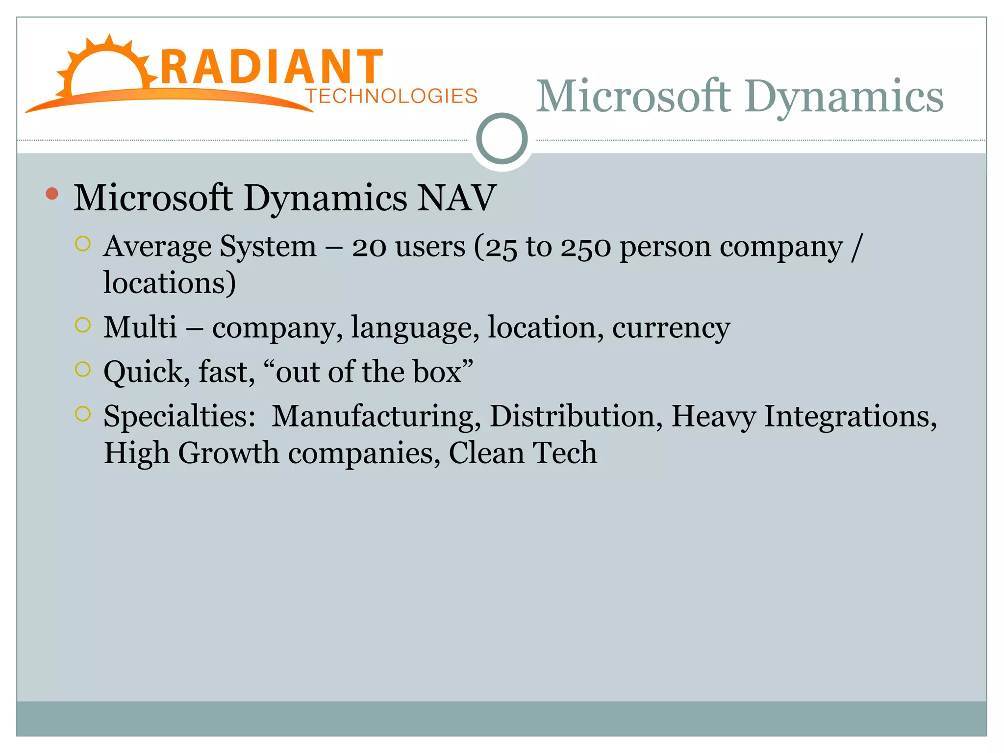 Microsoft Dynamics | PPT