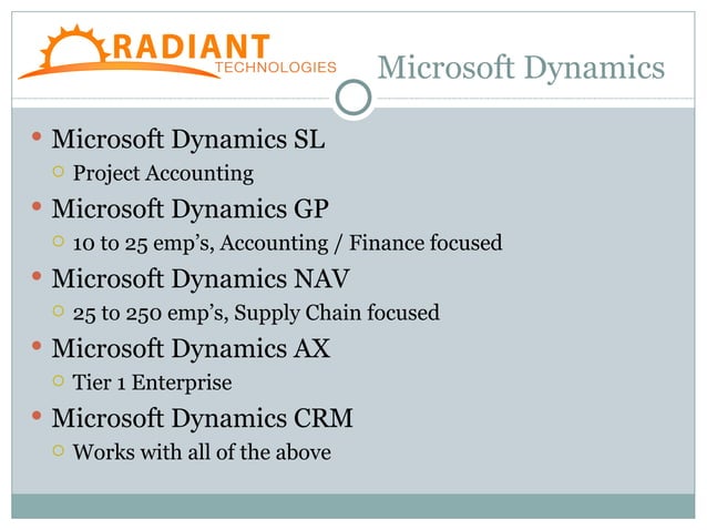 Microsoft Dynamics | PPT