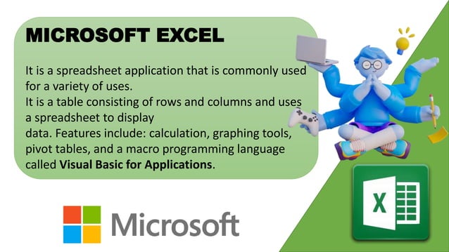 Microsoft-Excel Powerpoint Presentation for Computer 9 | PPT