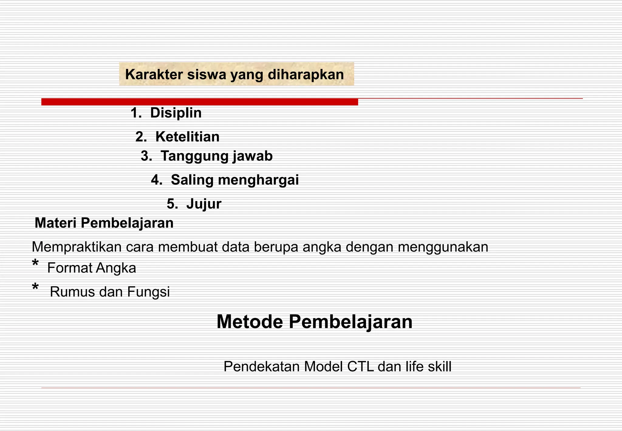 tata cara penggunaan dan tools pada microsoft-excel bahan-ajar tik | PPT
