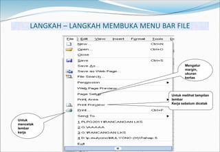 tata cara penggunaan dan tools pada microsoft-excel bahan-ajar tik | PPT
