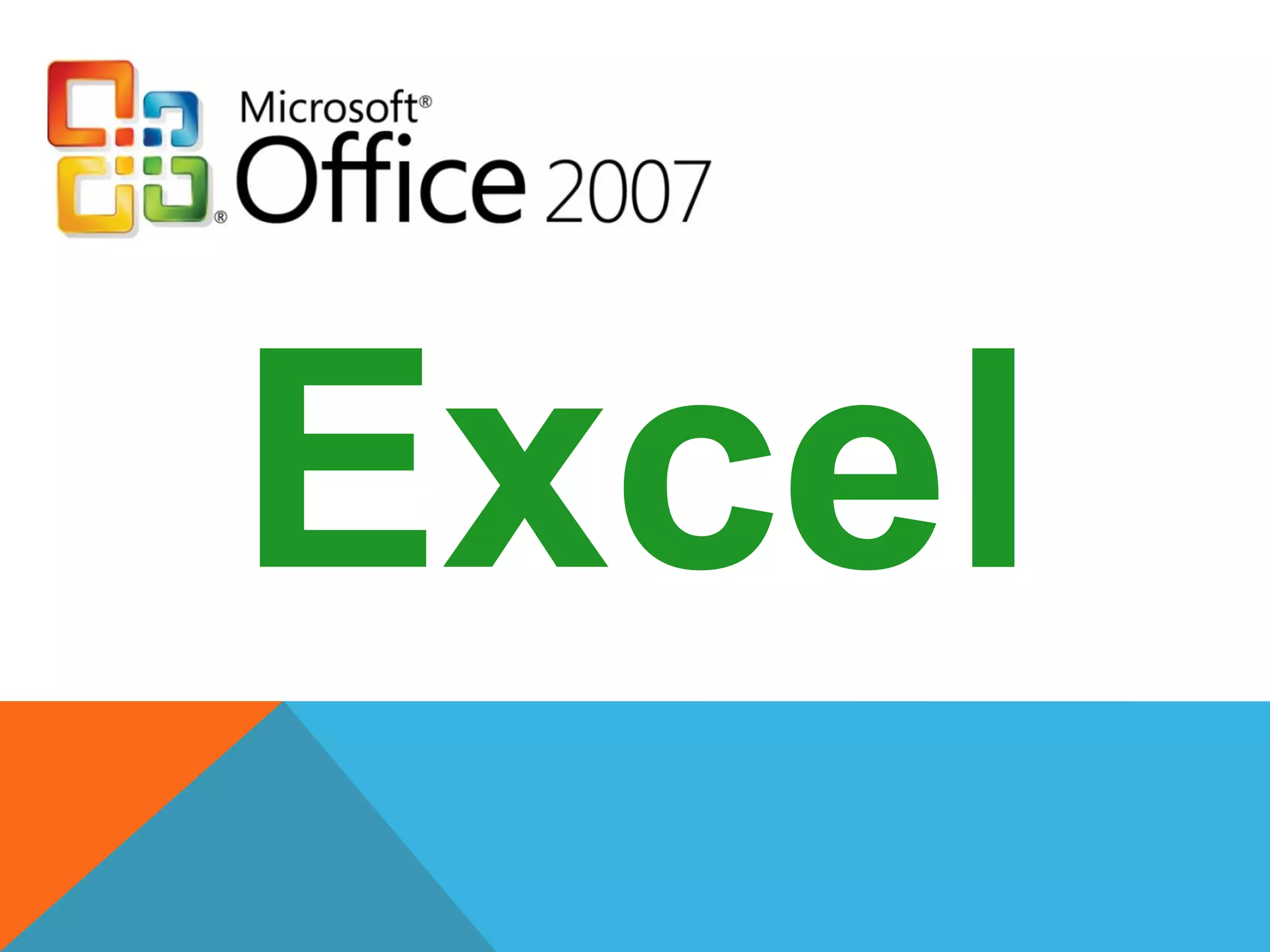 Microsoft excel 2007 | PDF
