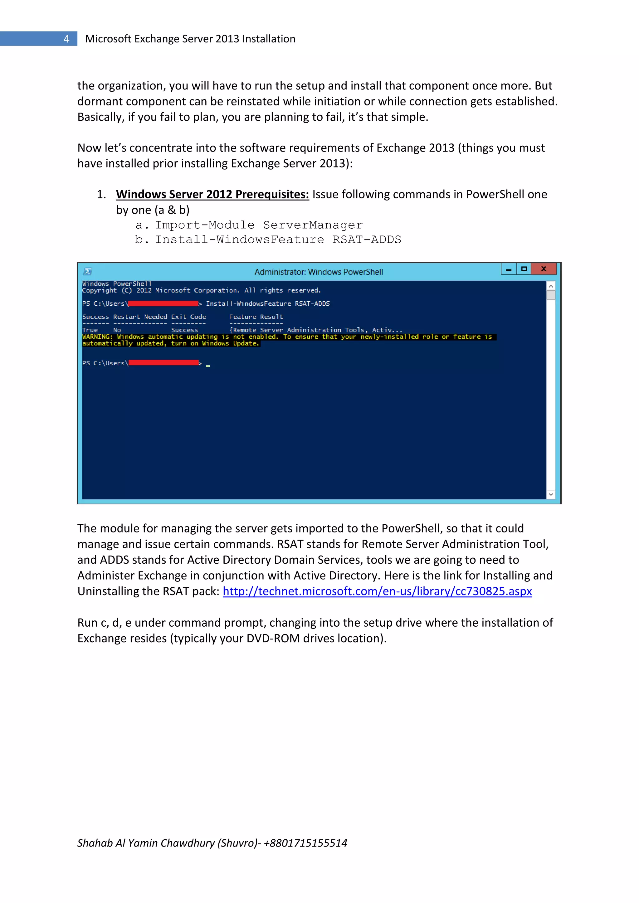 Microsoft exchange-server-2013-installation | PDF