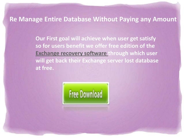 Microsoft exchange-server-recovery | PPTX | Email | Internet