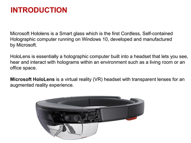 Microsoft holo lens | PPT