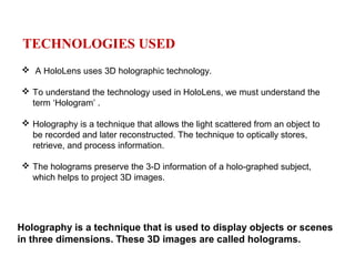 Microsoft holo lens | PPT