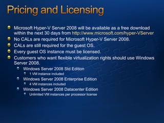 Microsoft Hyper V Server 2008 | PPT