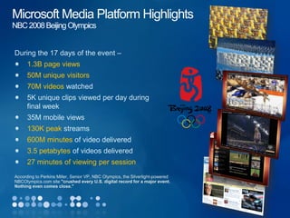 Microsoft Media Platform Overview | PPT