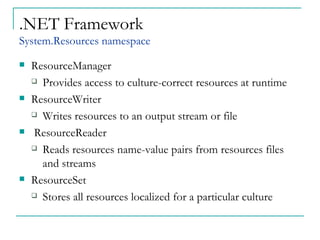 Microsoft .NET Development Platform Internationalization | PPT