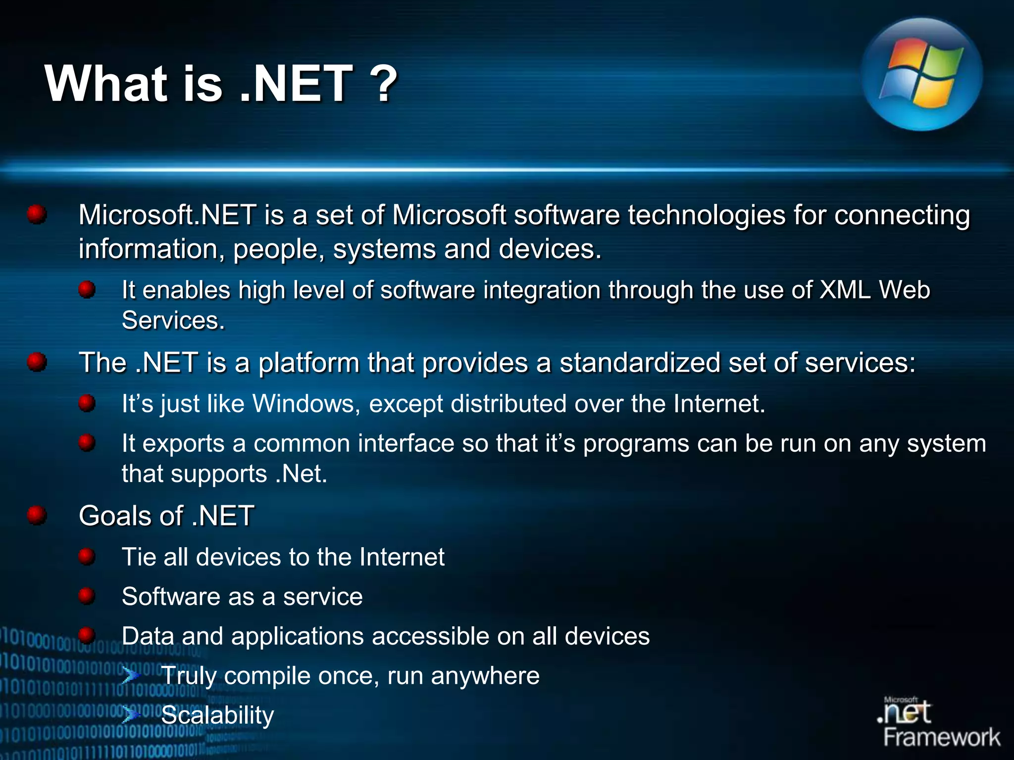 Microsoft.net architecturte | PPTX