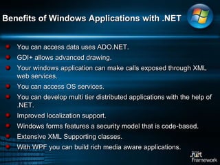 Microsoft.net architecturte | PPTX | Programming Languages | Computing