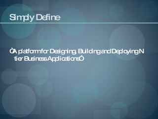 Microsoft.Net Platform Basics | PPT