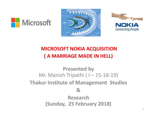 Microsoft nokia-acquisition | PPTX | Operating Systems | Computer ...