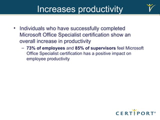 Microsoft Office Specialist | PPT