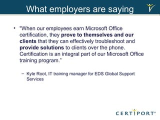 Microsoft Office Specialist | PPT