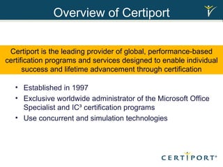 Microsoft Office Specialist | PPT