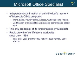 Microsoft Office Specialist | PPT