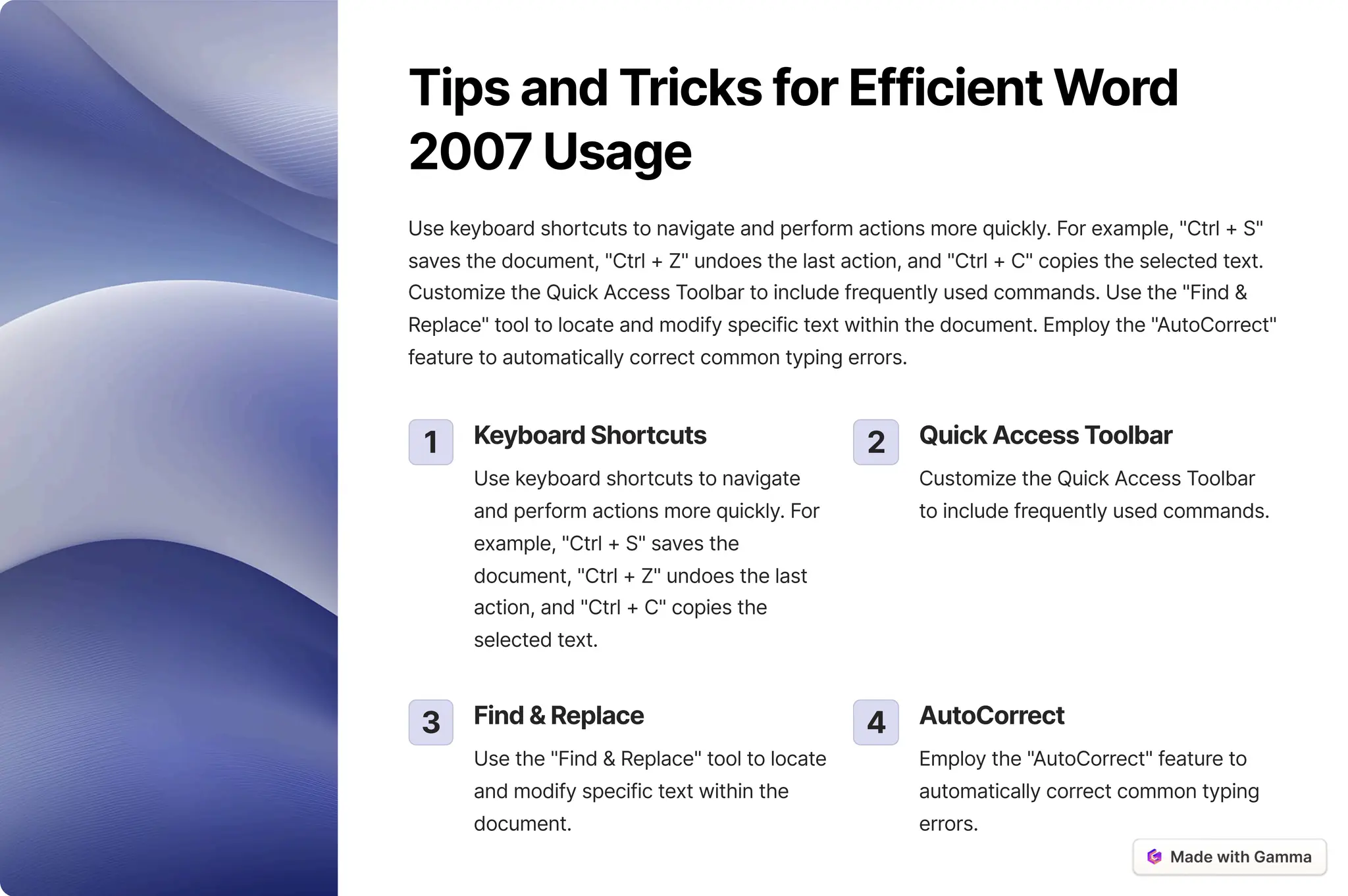 Microsoft- Office- Word- 2007 pdf | PPT