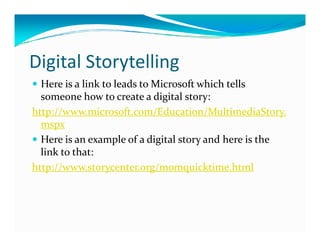 Microsoft Power Point Digital Story Telling And Increasing Literacy ...