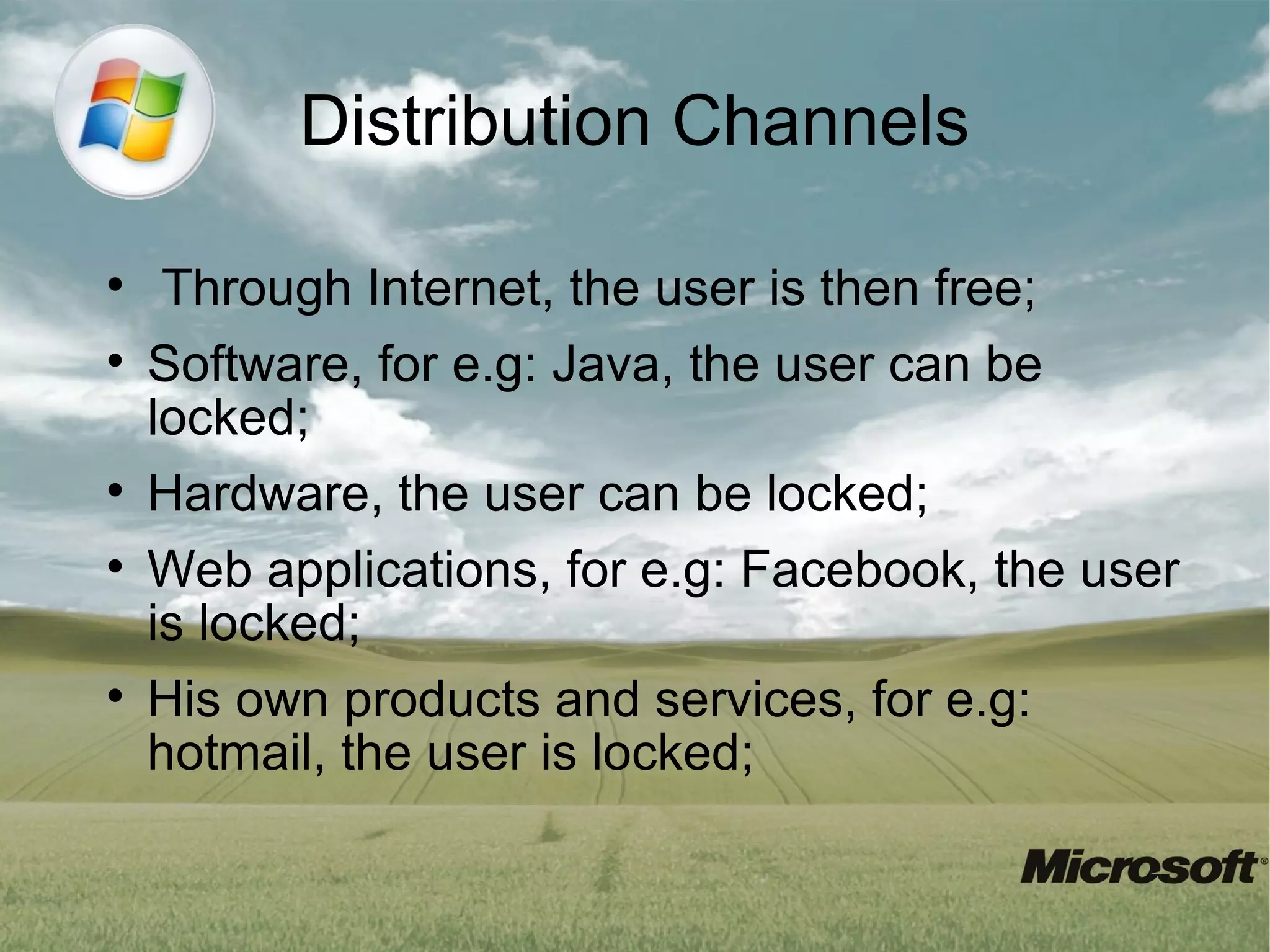 Microsoft Distribution Channels Presentation | PPT