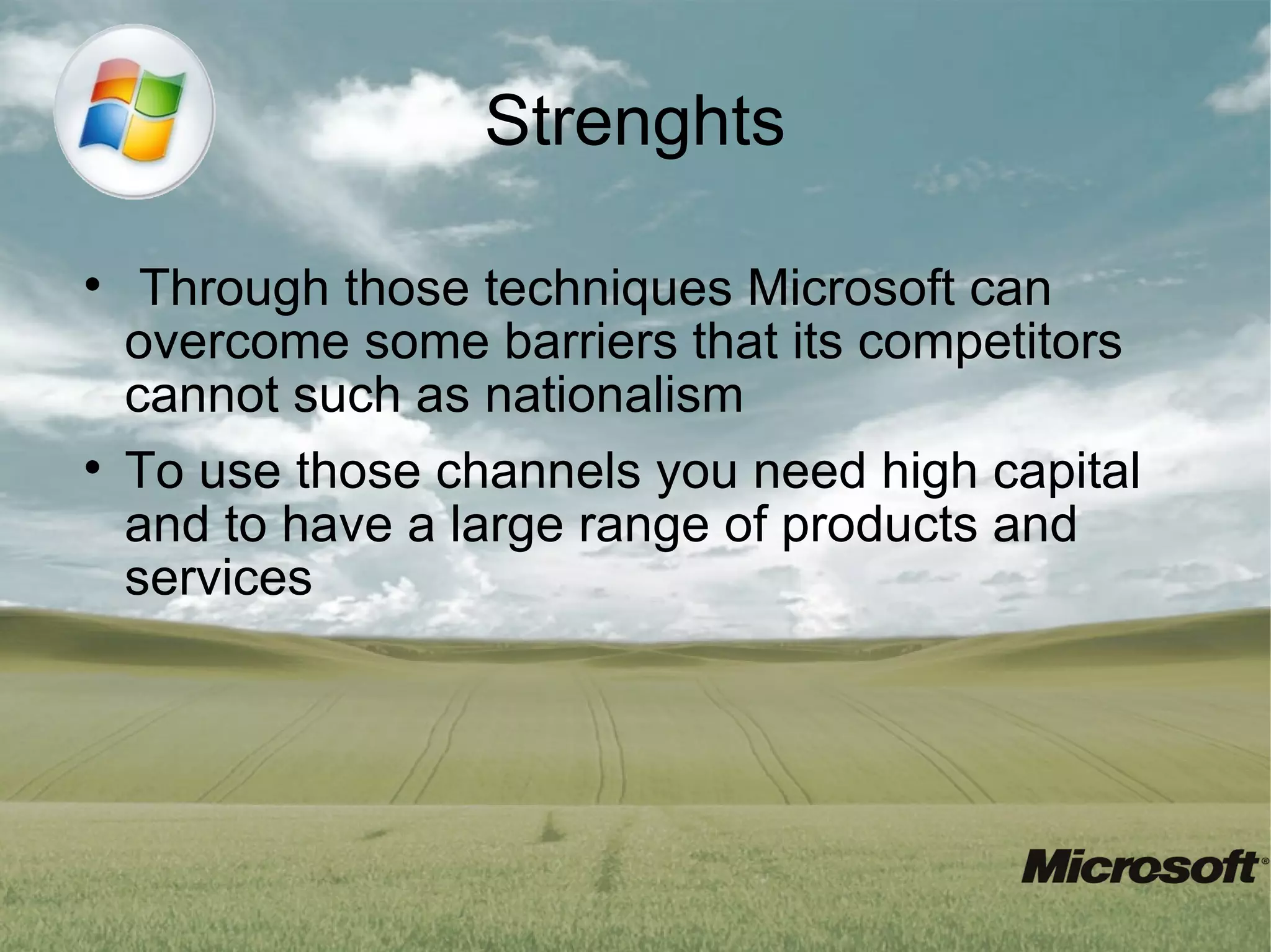 Microsoft Distribution Channels Presentation | PPT