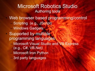 Microsoft Robotics Studio | PPT