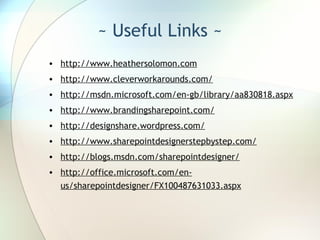 Microsoft Share Point Branding & Customization | PPT | Computing ...