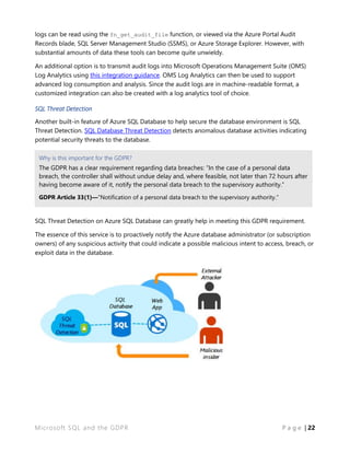 Microsoft sql-and-the-gdpr | PDF
