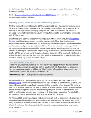 Microsoft sql-and-the-gdpr | PDF