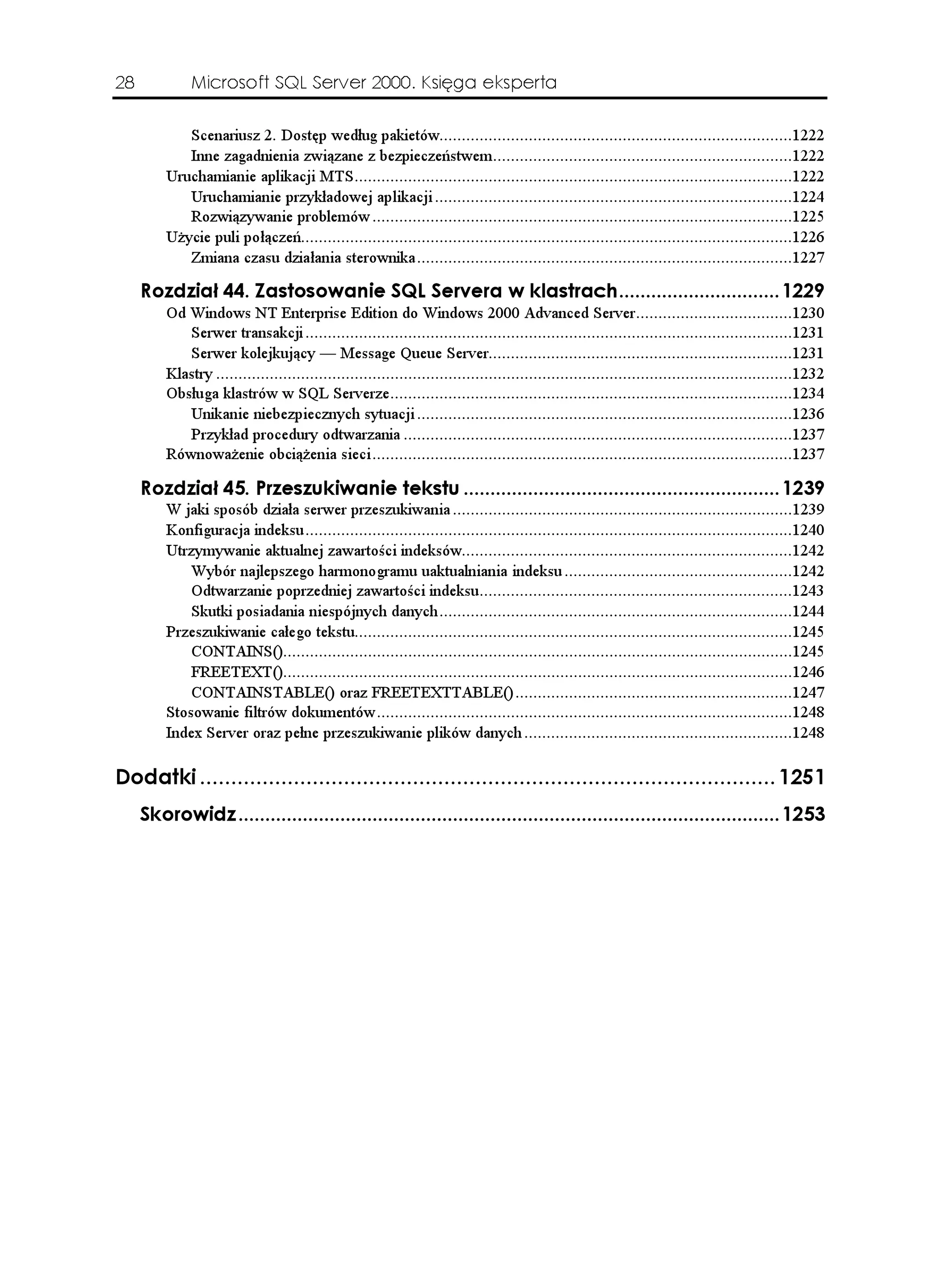 Microsoft SQL Server 2000. Księga eksperta | PDF