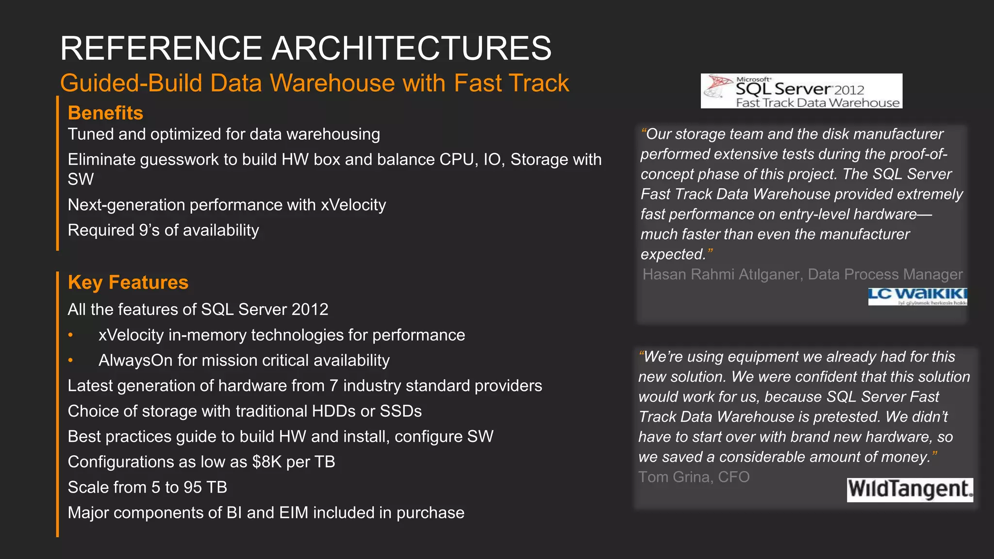 Microsoft SQL Server 2012 Data Warehouse on Hitachi Converged Platform ...
