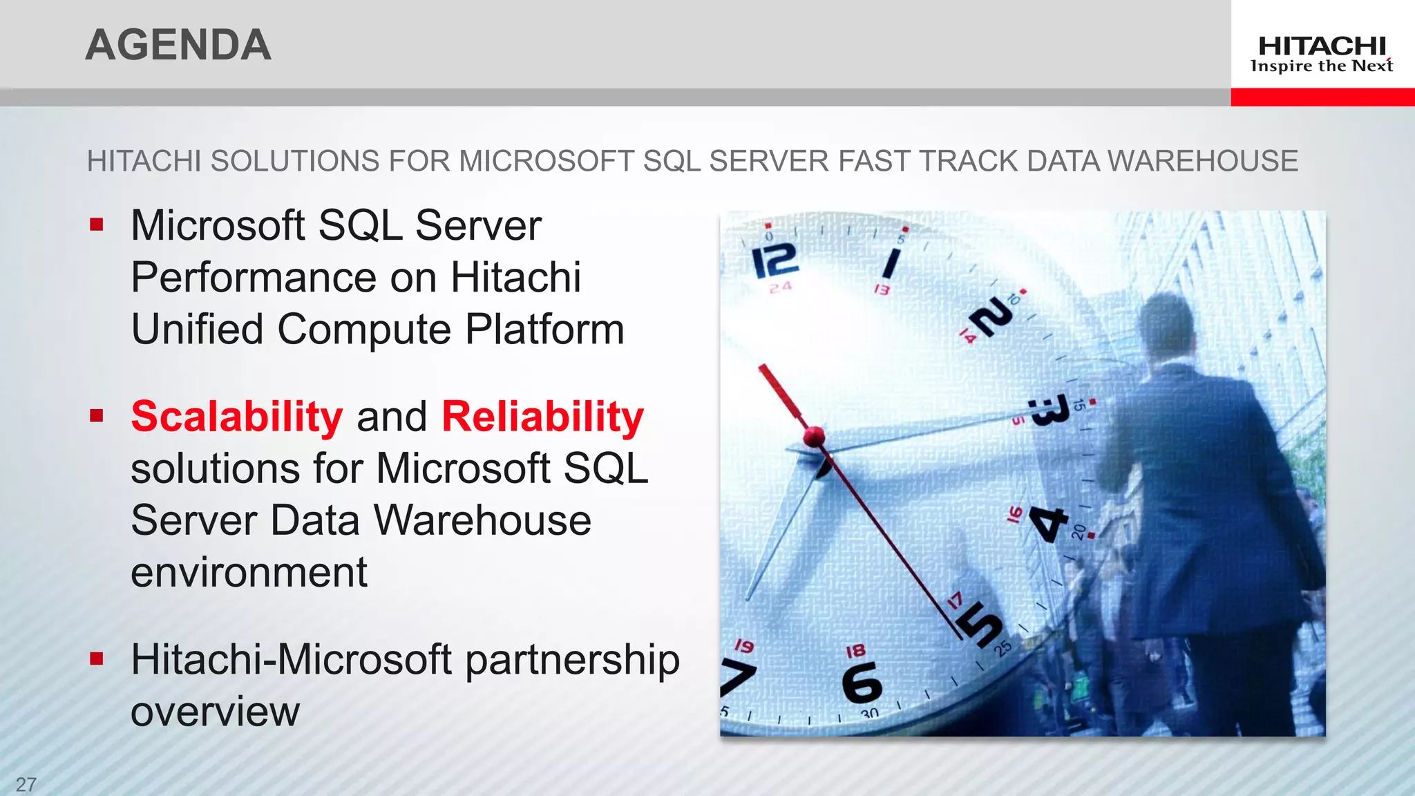 Microsoft SQL Server 2012 Data Warehouse on Hitachi Converged Platform ...