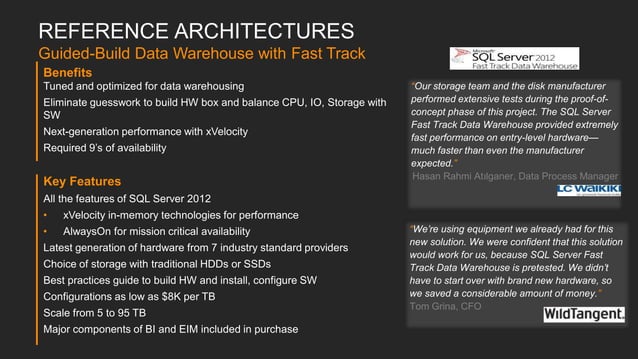 Microsoft SQL Server 2012 Data Warehouse on Hitachi Converged Platform ...