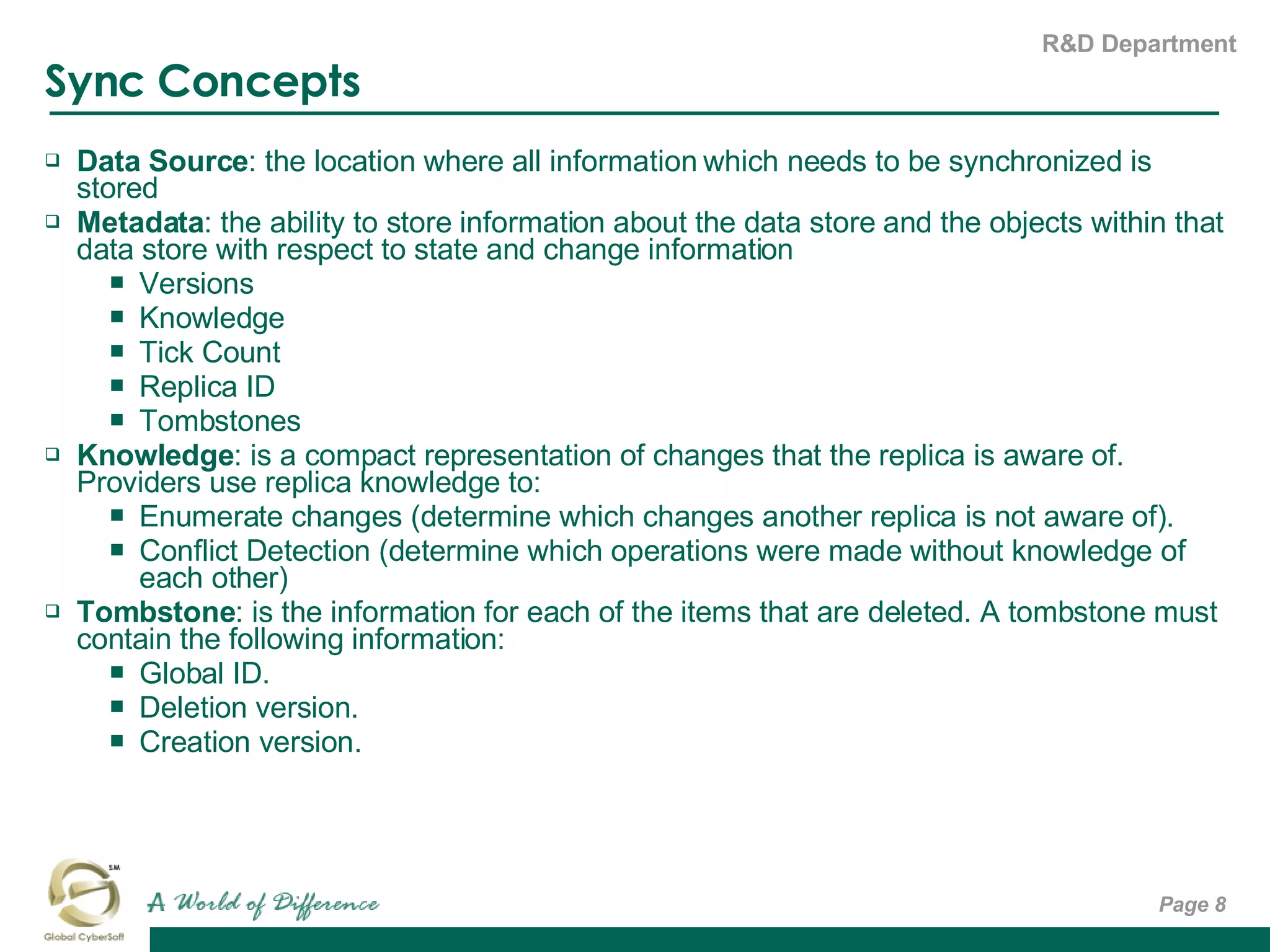 Microsoft Sync Framework | PPT