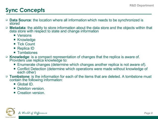 Microsoft Sync Framework | PPT