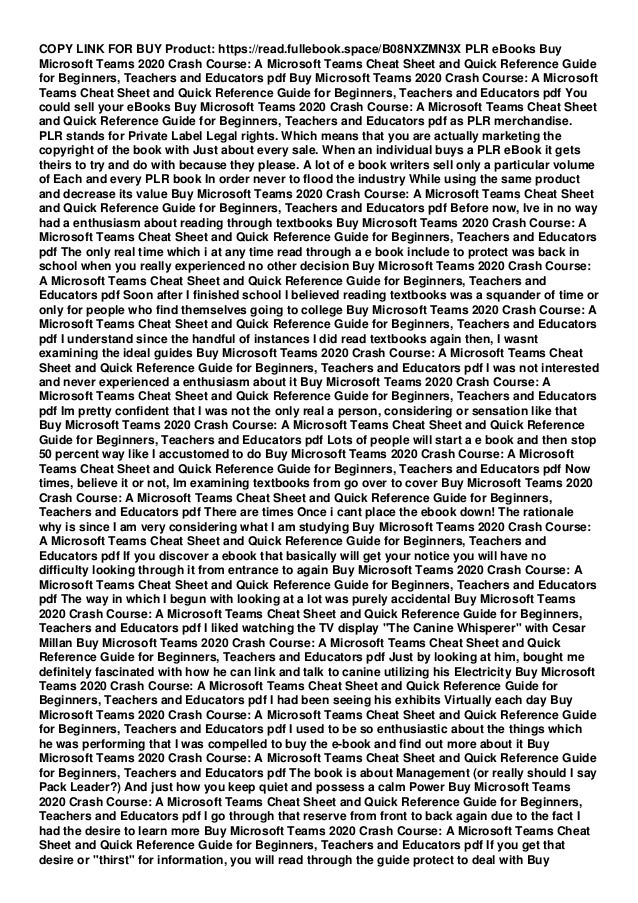 Download PDF⚡ Microsoft Teams 2020 Crash Course: A Microsoft Teams ...