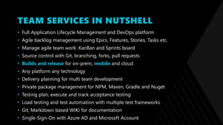 VSTS and VS AppCenter overview and mobile releases 2018-05-30 | PPT