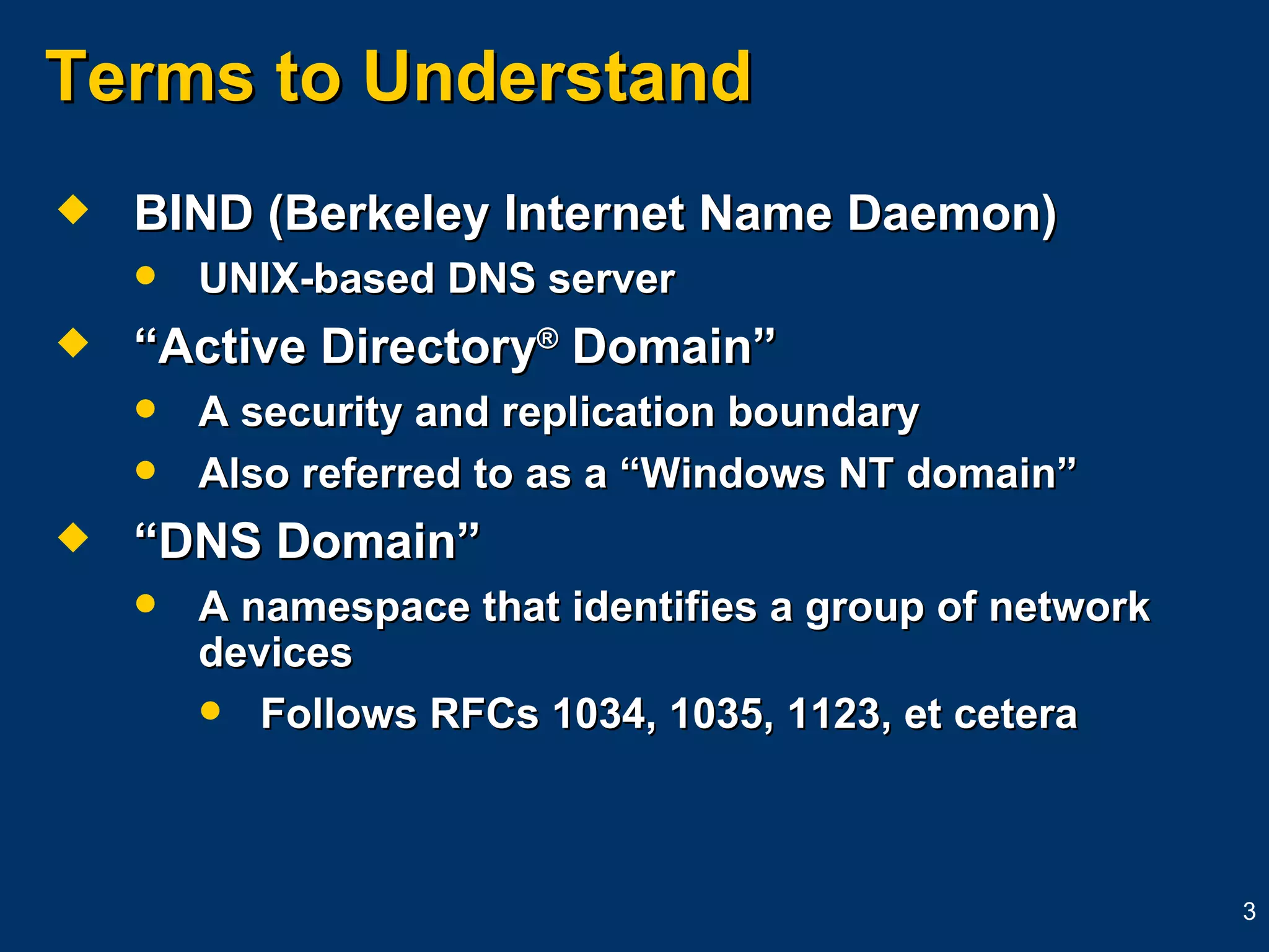 Microsoft Windows 2000 DNS and UNIX BIND DNS Interoperability | PPT