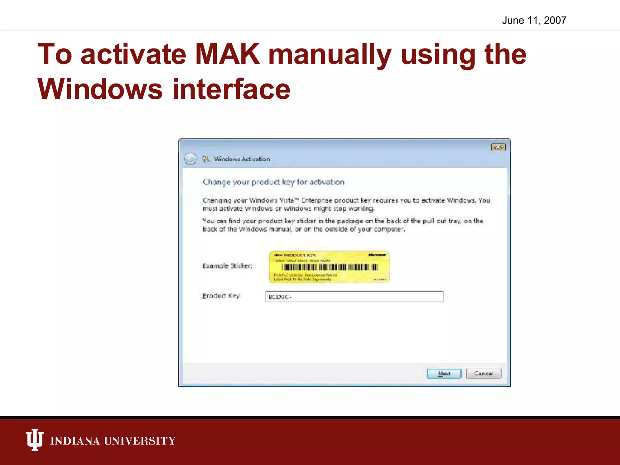 Microsoft Windows Vista Application Licensing | PPT