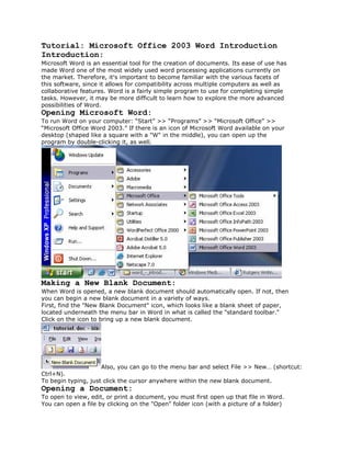 Microsoft word-getting-started-basics | PDF