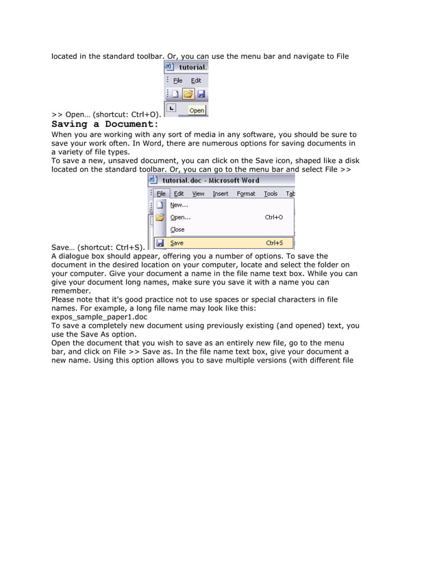 Microsoft word-getting-started-basics | PDF
