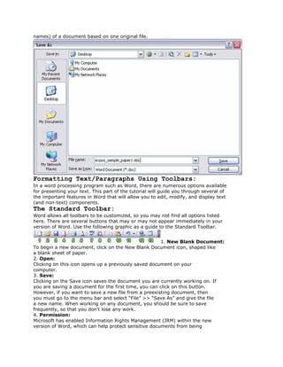 Microsoft word-getting-started-basics | PDF