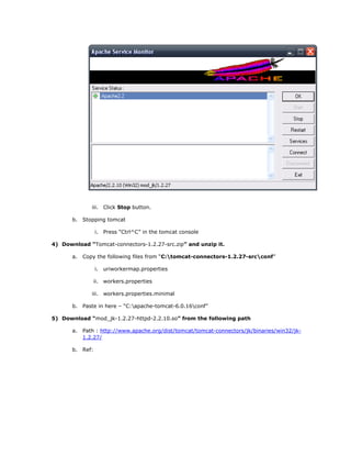 Integrating Tomcat And Apache On Windows | PDF