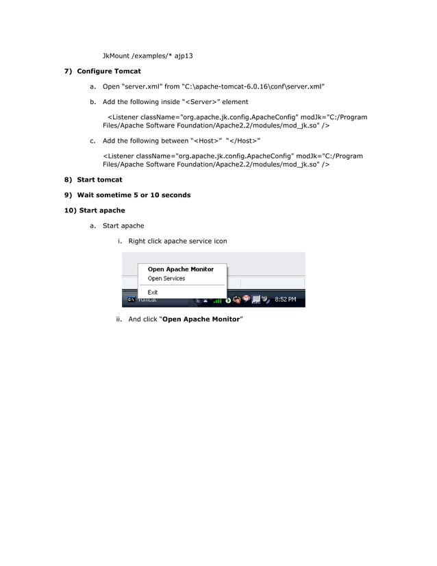 Integrating Tomcat And Apache On Windows Pdf
