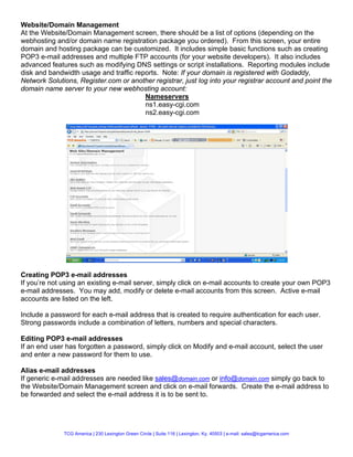 Microsoft Word - Web Hosting Services | PDF