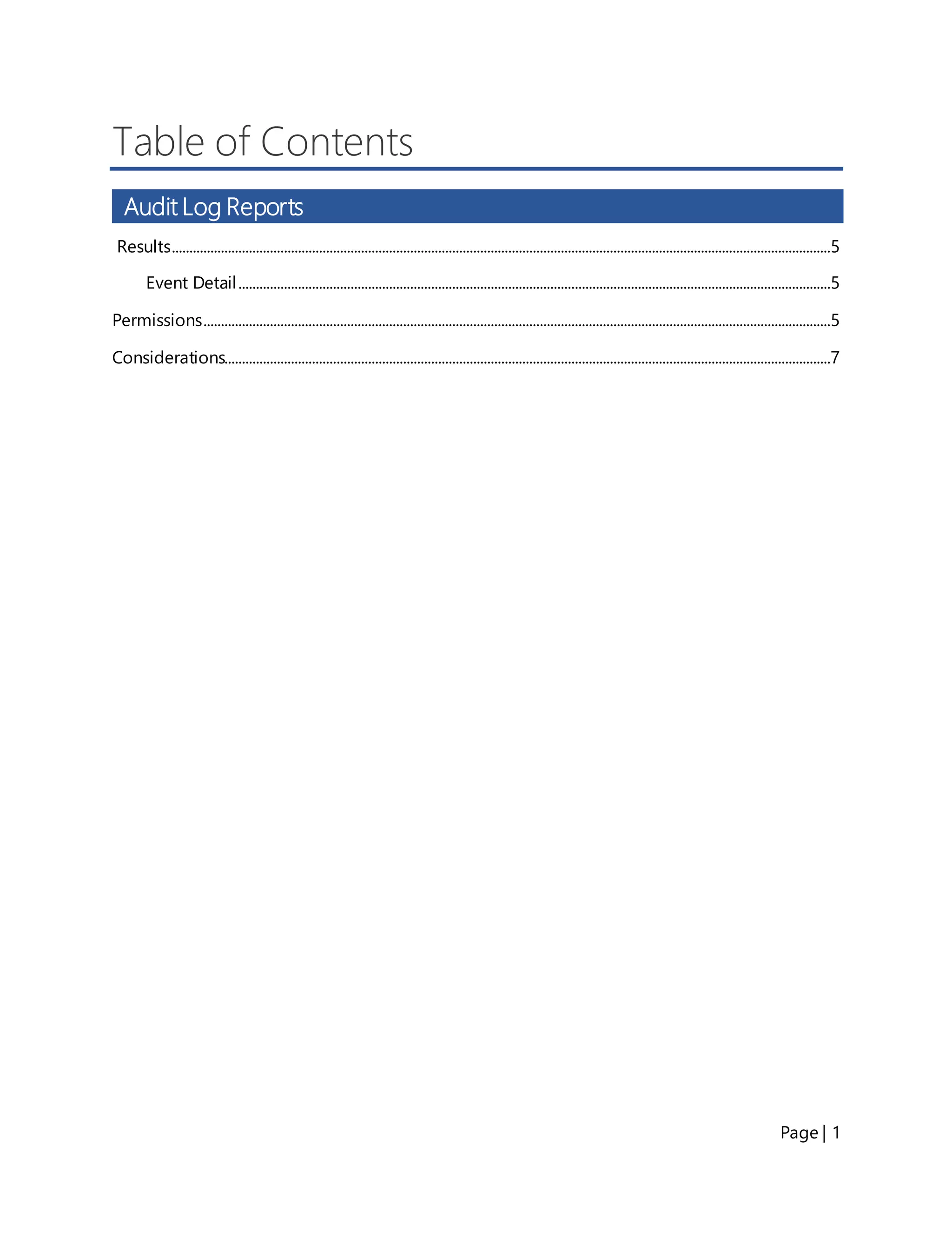 Microsoft 365 Audit Log Reports - M365 Learning Document | DOCX