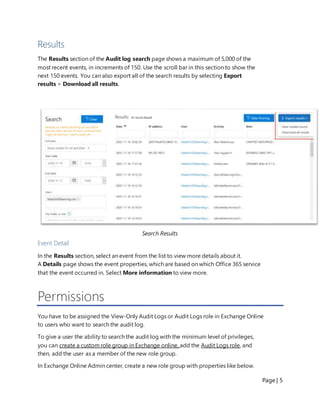 Microsoft 365 Audit Log Reports - M365 Learning Document | DOCX