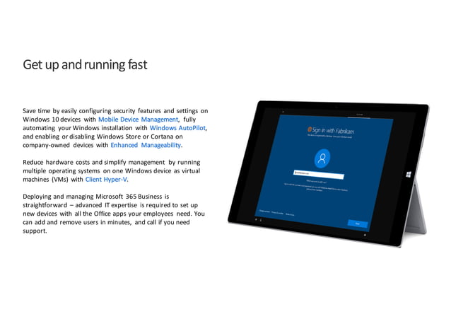 Microsoft 365 business presentation | PDF
