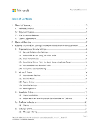 Microsoft 365 Collaboration Blueprint for UK Government - Technical ...